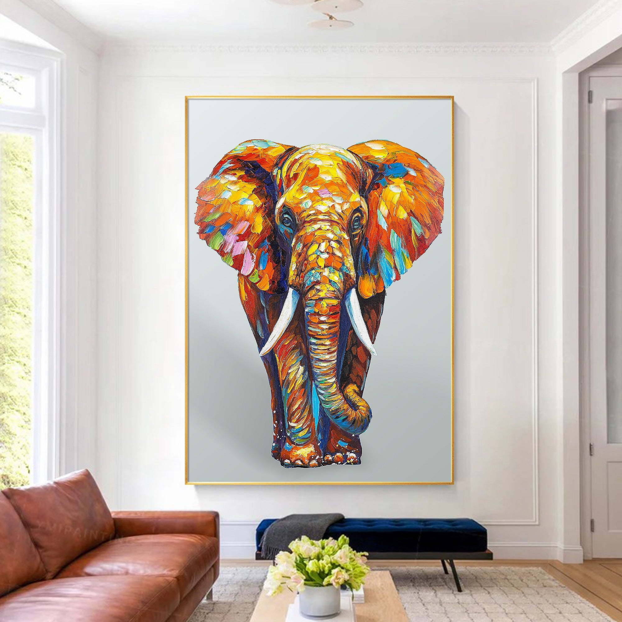 Textured Animal Art – Beautiful Elephants, Cows, Peacocks & More
