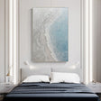 Coastal Beach Painting – Large Light Blue Seascape Wall Art