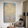 Gold Tree Painting Elegant Textured Wall Art for Home Decor