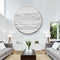 3D Minimalist Round Textured Wall Art Nordic Ocean Decor