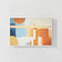 Orange Geometric Abstract Color Block Wall Art Decor