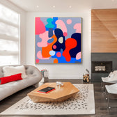 Organic Shape Graffiti Pop Art Painting