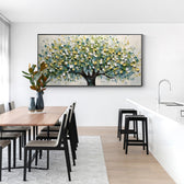 Original Green Tree Painting Wall Art