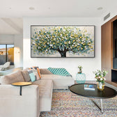 Original Green Tree Painting Wall Art
