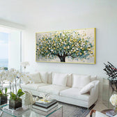 Original Green Tree Painting Wall Art