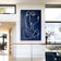 Navy Blue Painting Picasso Line Art - Minimalist Wall Art