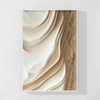 Earth Tone 3D Textured Ocean Painting Extra Large Wall Art