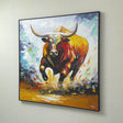 Running Bull Texture Wall Art